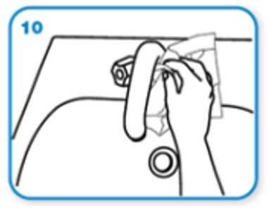 Postopek pravilnega umivanja rok